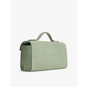 Savette Symmetry Suede Top-handle Bag