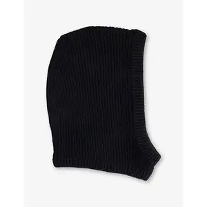 Rick Owens Brushed Cashmere-blend Knit Hood - Black