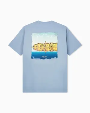 Giorgio Armani Cotton Interlock Jersey T-shirt With Print On The Back - Patterned
