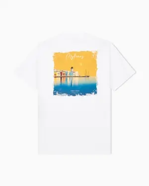 Giorgio Armani Cotton Interlock Jersey T-shirt With Print On The Back - Patterned
