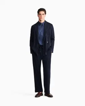 Giorgio Armani Shirt Regular Fit In Hammered Silk Satin