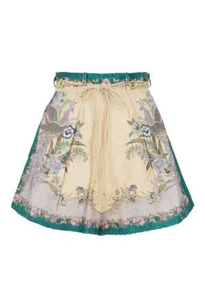 Zimmermann Zimmermann Printed Belted Shorts Multicolor