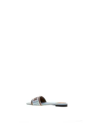 Fendi Slides With Logo Detailing