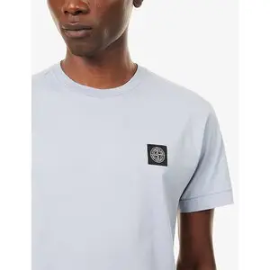 Stone Island Brand-patch Cotton T-shirt