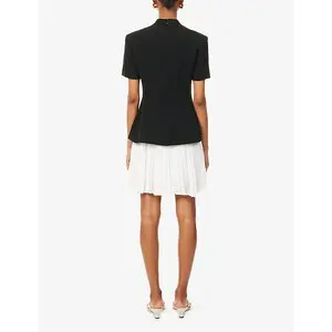 Simkhai Leah Blazer Crepe Mini Dress