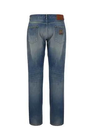Dolce & Gabbana Distressed Light Wash Denim Jeans