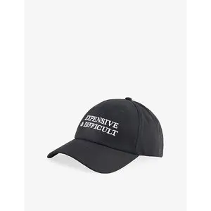 UNTIL FURTHER NOTICE Embroidered Cotton-twill Baseball Cap - Black