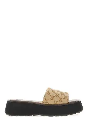 Gucci Platform Slides - Multicolor