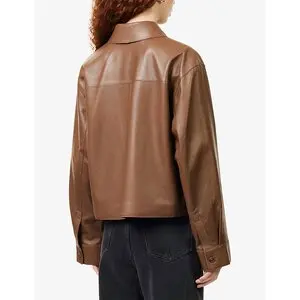 Max Mara Boxy-fit Leather Jacket