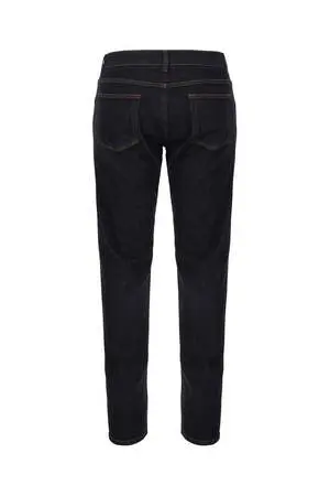 Dolce & Gabbana Dark Wash Jeans With Logo Detail