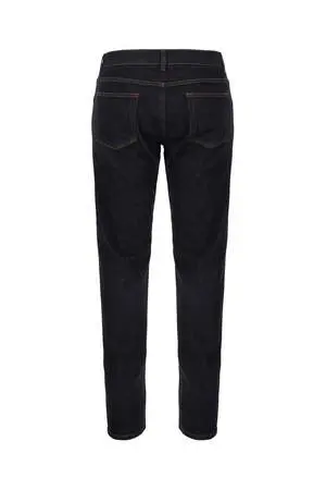 Dolce & Gabbana Dark Wash Jeans With Logo Detail