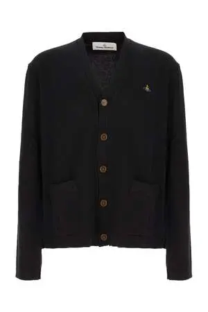 VIVIENNE WESTWOOD V-neck Button-detailed Cardigan With Pockets - Multicolor