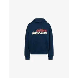 SISTERS & SEEKERS Waverley Skrswear Oversized Cotton-blend Hoody - Navy