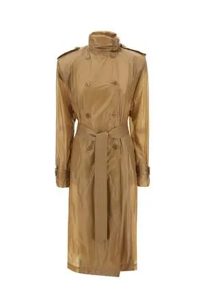 Saint Laurent Belted Trench Coat - Multicolor