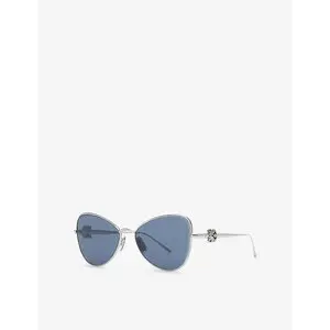 Loewe Anagram Bombe Butterfly-frame Metal Sunglasses
