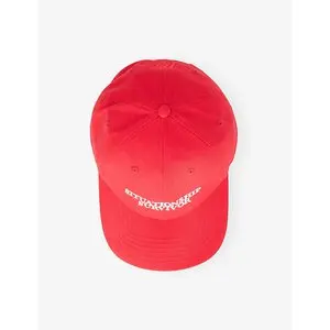 UNTIL FURTHER NOTICE Slogan-embroide Cotton Cap