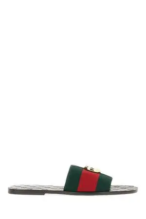Gucci Slides With Horsebit Detail - Multicolor