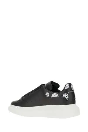 Alexander McQueen Leather Sneakers With Skull Print - Multicolor