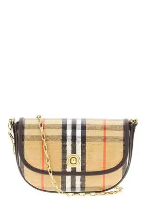 Burberry Crossbody Bag With Chain Strap - Multicolor