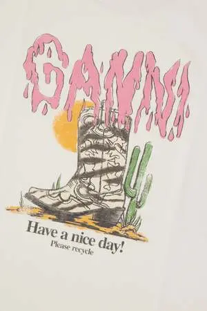 GANNI Graphic T-shirt