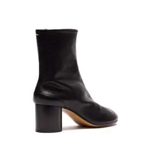 MAISON MARGIELA Leather Tabi High-top Block Heel Booties