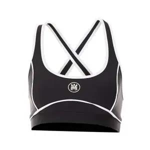 Amiri Ma Logo Crop Top - Black