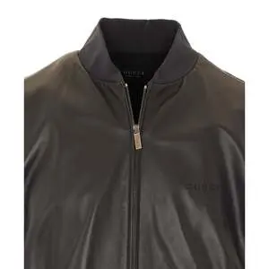 Gucci Logo Leather Bomber