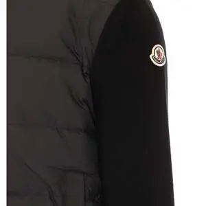 Moncler Logo Padded Quilted Cardigan