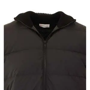 Moncler Logo Padded Quilted Cardigan