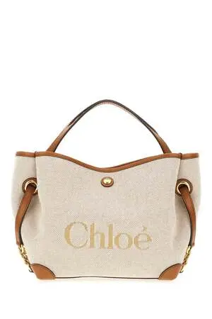 Chloé Canvas And Leather Trimmed Tote Bag - Multicolor