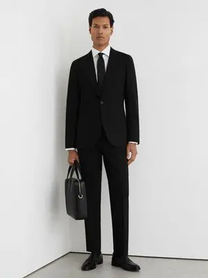 REISS Sb Belmont Sb Tailored Fit Single-breasted Suit Jacket Tailored-fit With Wool