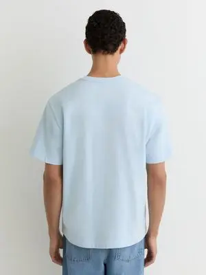 REISS Tate Cotton Relaxed-fit T-shirt - Soft Blue