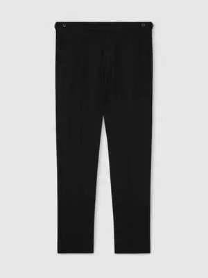 REISS Belmont Tailored Fit Textured Wool Suit Trousers