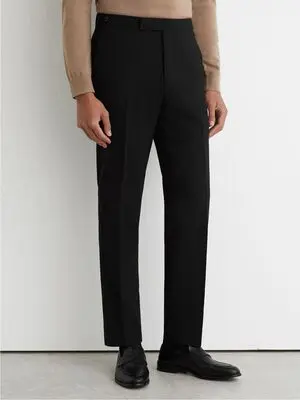 REISS Belmont Tailored Fit Textured Wool Suit Trousers