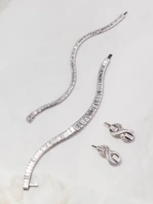 Estate Diamond Transformable Necklace, Circa 1950s-1960s