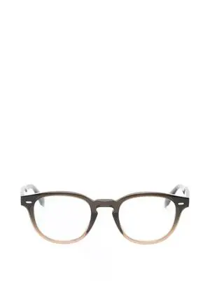 Oliver Spencer Round Frame Eyeglasses - Brown