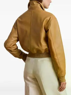 Ralph Lauren Lambskin Leather Flight Jacket