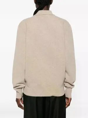 RÓHE Polo-collar Sweater - Neutrals