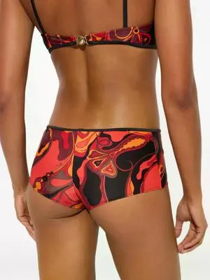 Emilio Pucci Orchidee Print Culotte Bikini Bottoms