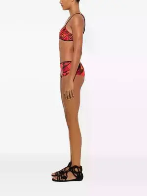 Emilio Pucci Orchidee Print Culotte Bikini Bottoms
