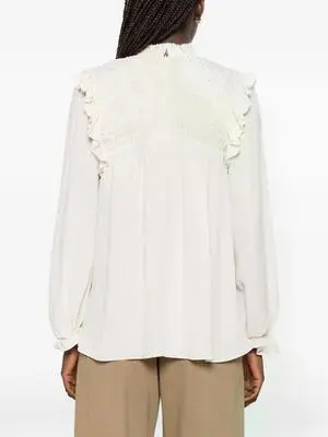 FORTE_FORTE Ruffled Smocked Blouse