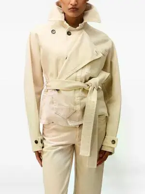 RETORI Retrof I Mini Trench Belt-detail Denim Jacket