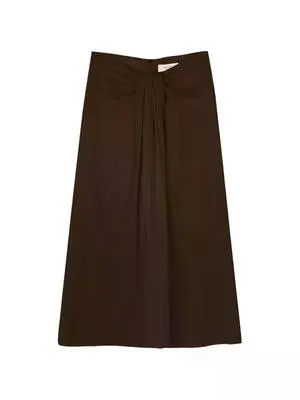 RETORI Retrol Draped Midi Skirt