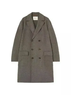 RETORI Double-breasted Wool Coat With Damier Embroidery