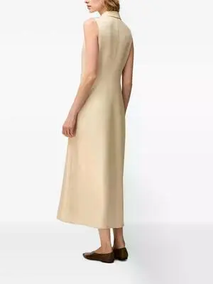 RETORI Sleeveless Silk Dress With Chain Detail