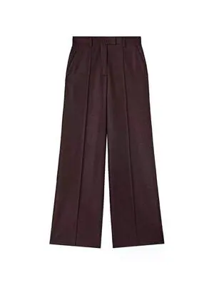RETORI Retroà Embroidered Wool And Cashmere Flannel Trousers