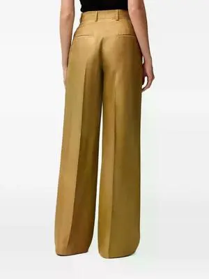 RETORI Retrofi Pleated Silk Wide-leg Trousers