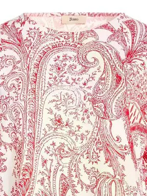 Herno Paisley Print Cotton T-shirt