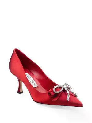 JIMMY CHOO Auria 70 Bow Pumps