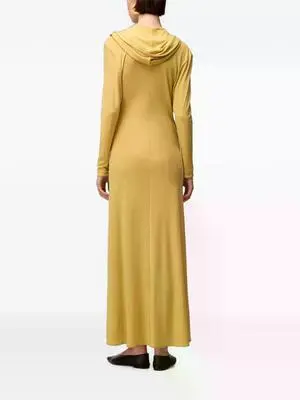 RETORI Retrol Draped Hooded Maxi Dress